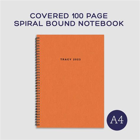 A Spiral Notebook Hard Cover PRINT N DELIVER