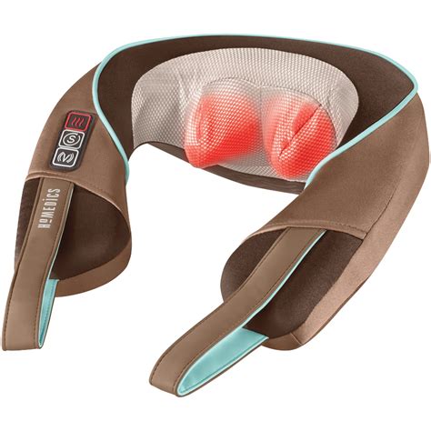 Homedics Shiatsu And Vibration Neck Massager With Heat Deep Kneading Shiatsu Vibration Or