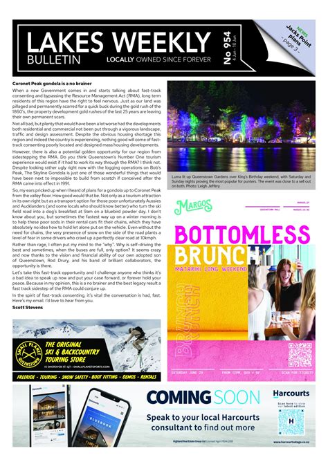 Issue 954 Lakes Weekly Bulletin