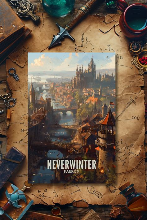 Dnd Neverwinter Postcard Dungeons And Dragons Etsy Canada In 2025