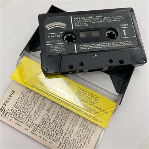 Vintage Original Cassette Kiss Killers 1982 S