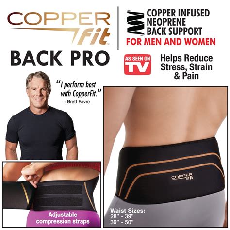 Copper Fit Back Pro Compression Wrap Collections Etc