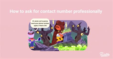 how to ask for a contact number professionally pumble blog