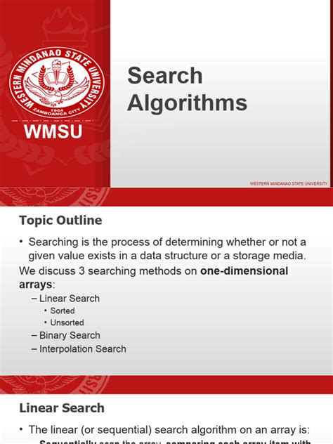 Topic 9 Search Algorithms Download Free Pdf Arithmetic Information Retrieval