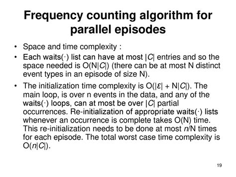 A Fast Algorithm For Finding Frequent Episodes In Event Streams Ppt