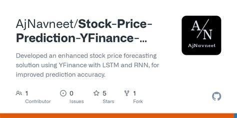 Github Ajnavneet Stock Price Prediction Yfinance Lstm Rnn Developed