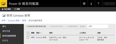 Power Bi 報表伺服器中的 Power Bi 報表的排程刷新 Power Bi Microsoft Learn