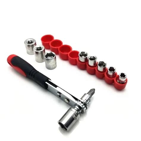 Mini Rapid Ratchet Wrench 90 Degree Right AngleTorque Screwdriver