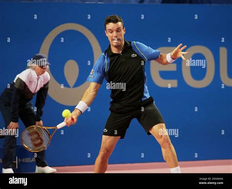 Roberto Bautista Agut SPA In Action Against Arthur Fils FRA During