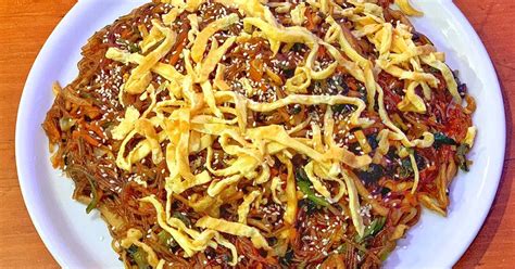 Japchae Sweet Potato Starch Noodles Recipe By Santy Coy Cookpad