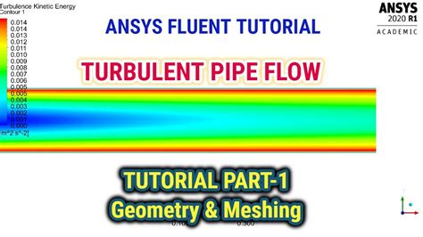 Ansys Fluent Tutorial Turbulent Pipe Flow Ansys Fluent Turbulent Flow Cfd Tutorial Part 1