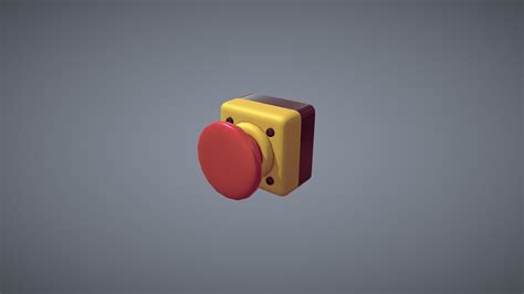 Factory Button Model Simple Download Free 3d Model By
