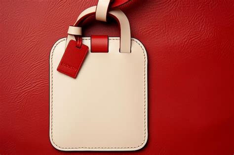 Premium Photo A Blank Luggage Tag On A Bag Copy Space