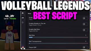 New Volleyball Legends Script Script Ball Predict Powerful Serve Power