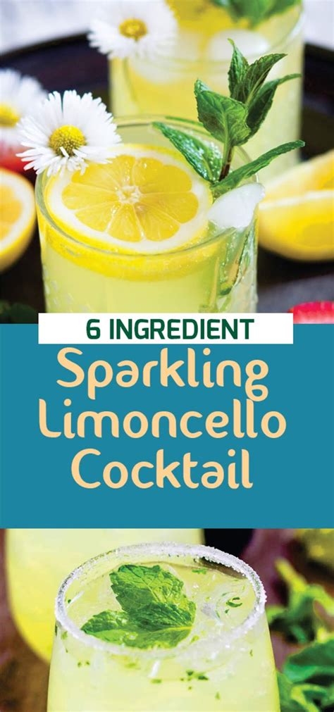 Sparkling Limoncello Cocktail Food And Share It