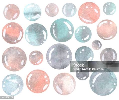 산호 회색 및 청록색 색상의 물 거품 수채화 그림 큰 고래 세트에서 격리 된 물체 장식 디자인 구성 해양 테마의 패턴 대형에 대한 스톡 벡터 아트 및 기타 이미지 Istock