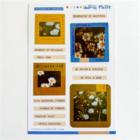 Courage To Connect Stickers Still Illustrated Faith