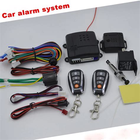 Keyless Entry Car Alarm System Push Start Stop Button Car Engine Alarm