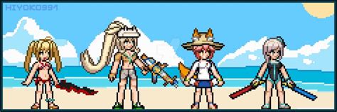 Fate Go Servants Jus Sprites 7 By Hiyokocta99 On Deviantart