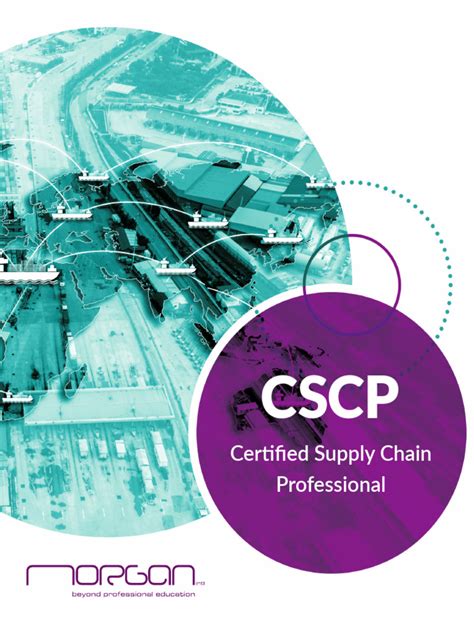 Cscp Flyer Pdf Supply Chain Supply Chain Management