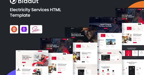 Biddut Electricity Services Html Template Site Templates Landing