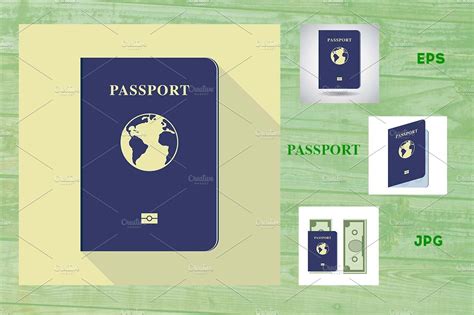 Passport Icon Illustration Masterbundles