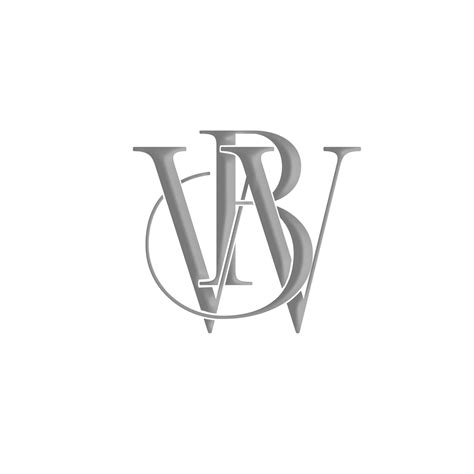 Custom Interlocking Bw Wb Wedding Monogram Digital Download Etsy