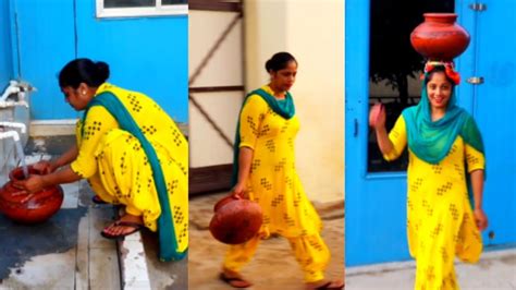 Punjabi Village Woman Hardworking Routine Village Lifestyle Youtube