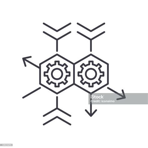 序列公式圖示線性隔離圖示細線向量網頁設計符號輪廓概念符號白色背景上可編輯的描邊向量圖形及更多互聯網圖片 互聯網 健保和醫療 分子結構