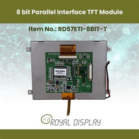 rd57eti 8bit t 8 bit parallel interface tft display white at rs 5500