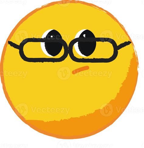 Emoticon Nerd Face 14498695 Png