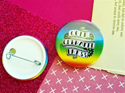 Pin Badge Coin Operated Press Rainbow Coin Operated Press