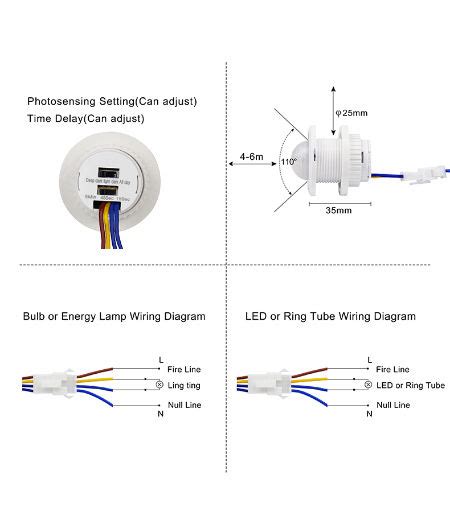 Pir Motion Detector Wiring Diagram