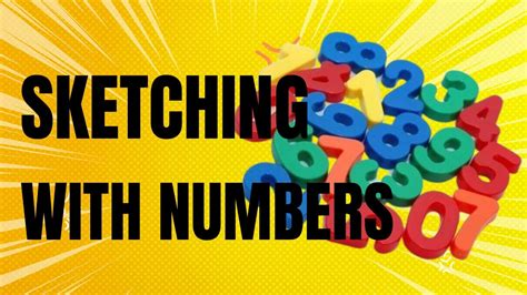 Numeric Art Drawing With Digits YouTube