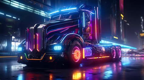 Cyberpunk Truck Stock Illustrations 1095 Cyberpunk Truck Stock