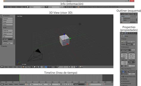 La Interfaz De Blender Aprendiendo Cg