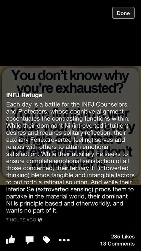 Explanation Of The Four Infj Functions Which Happen To Be Simultaneously Contrasting And
