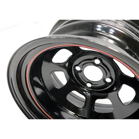 Bassett 58dp2 15x8 D Hole 4x425 2 Inch Backspace Black Wheel