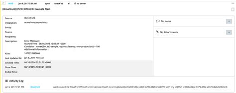 Integrate Opsgenie With Wavefront Opsgenie Atlassian Support