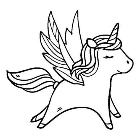 Раскраска Единорог с сердечком распечатать или скачать