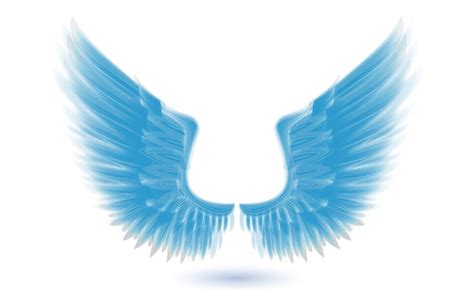 Premium Vector Realistic Fantasy Colorful Angle Wings Isolated
