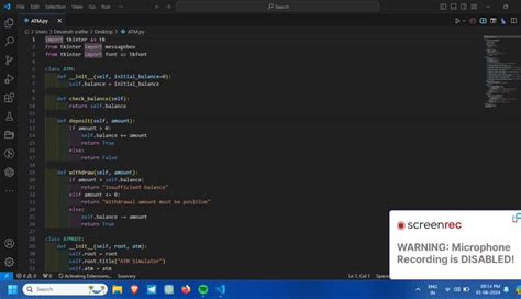 Video Devansh Sen On Linkedin Internship Technohack Atmsimulation Coding Fintech Learning