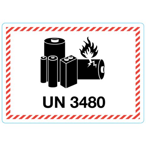 Un 3480 Lithium Battery Labels 105x74mm Labels Online