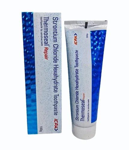 Icpa Strontium Chloride Hexahydrate Medicated Toothpaste At ₹ 109 Piece Bhopal Id 2855441935462