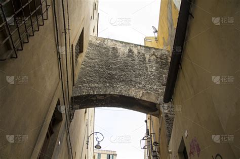 卡利亚里 撒丁岛 居住区 海洋 天空 台阶 水平画幅 无人 古老的 拱门