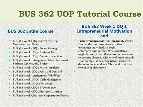 Ppt Bus Uop Tutorial Course Uoptutorial Powerpoint Presentation