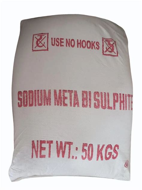 Sodium Meta Bi Sulphite Smbs For Industrial Packaging Size 50 Kg At