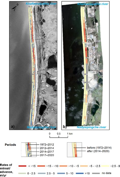 Shoreline Dynamics A By Different Periods 1972 2012 2012 2014 Download Scientific Diagram
