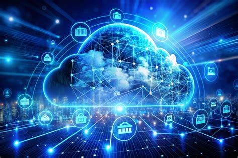 Premium Photo Navigating The Cloud Internet Storage Network Concept