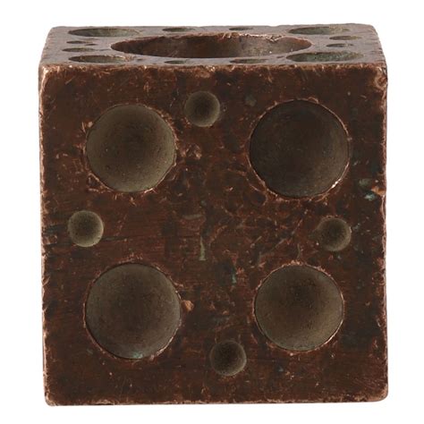 Jewelry And Metal Working Brass Dapping Block